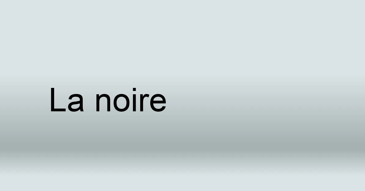 Définition de noire - Notions de solfège