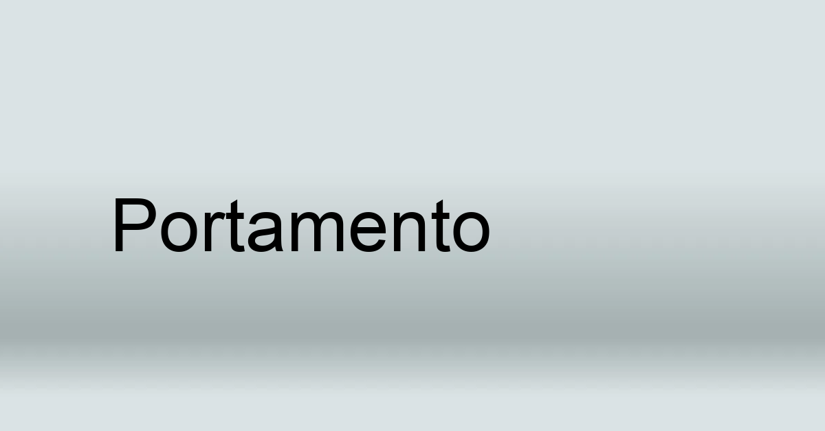 Définition de portamento - Notions de solfège