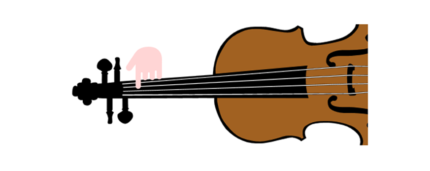 Reconnaitre les notes sur le manche d'un violon